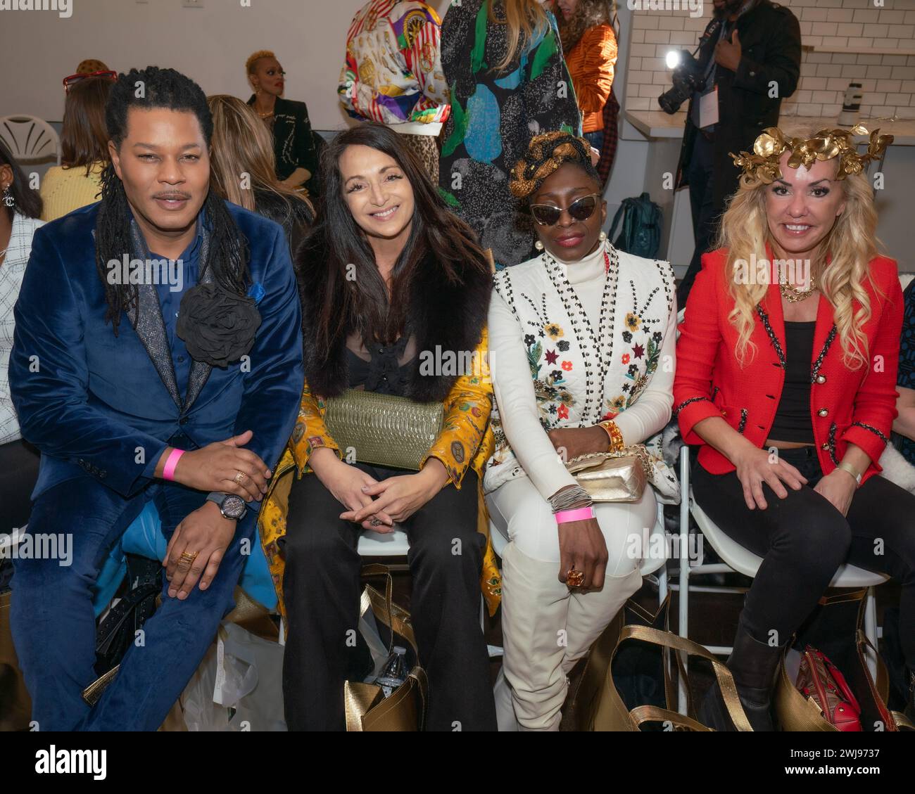 Ty-Ron Mayes, Emma Snowden Jones, Tinu and Luciana Pampalone attends ...