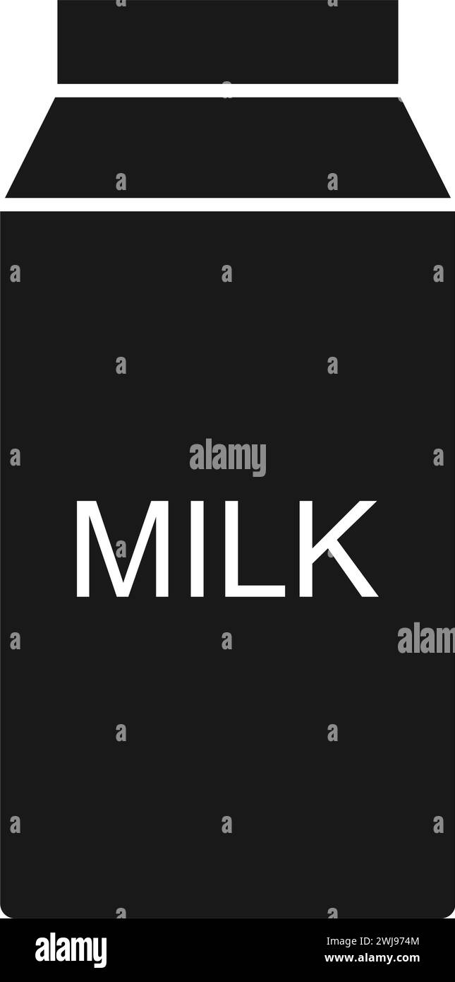 Cow glass milk illustration Cut Out Stock Images & Pictures - Alamy