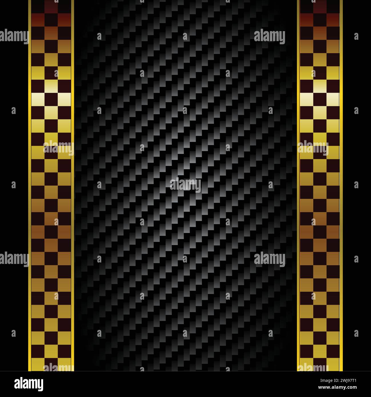 Golden carbon checkered background Stock Vector Image & Art - Alamy