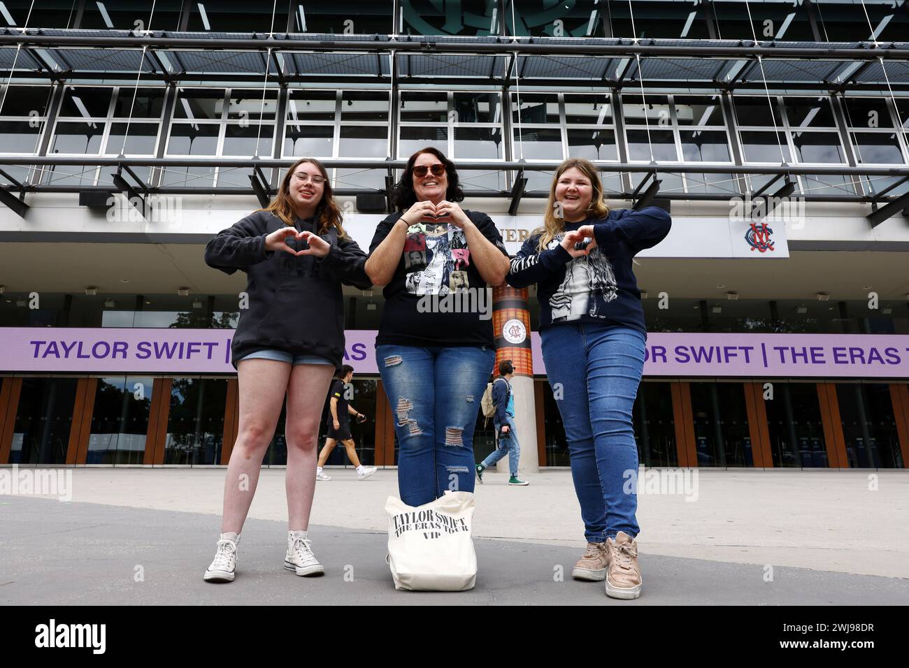 Melbourne, Australia. 14th Feb, 2024. (L-R) Jacinta Ross, Miranda Ross ...