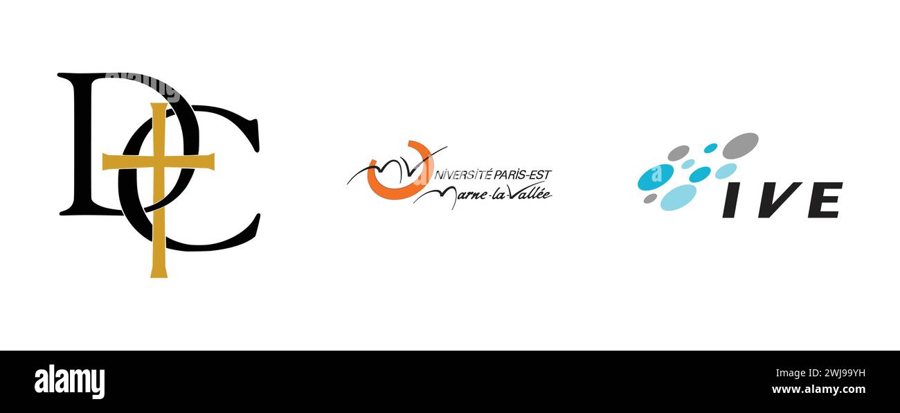 UNIVERSITY OF MARNE LA VALLEE, DORDT COLLEGE, IVE. vector logo on ...