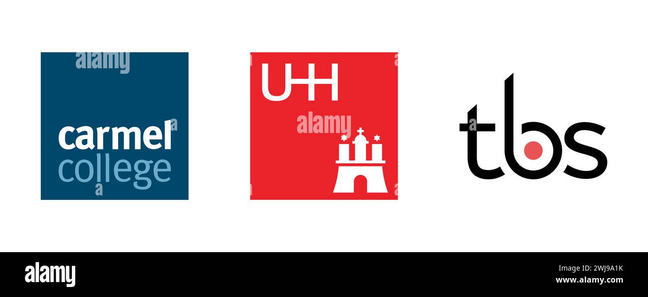 CARMEL COLLEGE, UNI HAMBURG, TOULOUSE BUSINESS SCHOOL. vector logo on ...