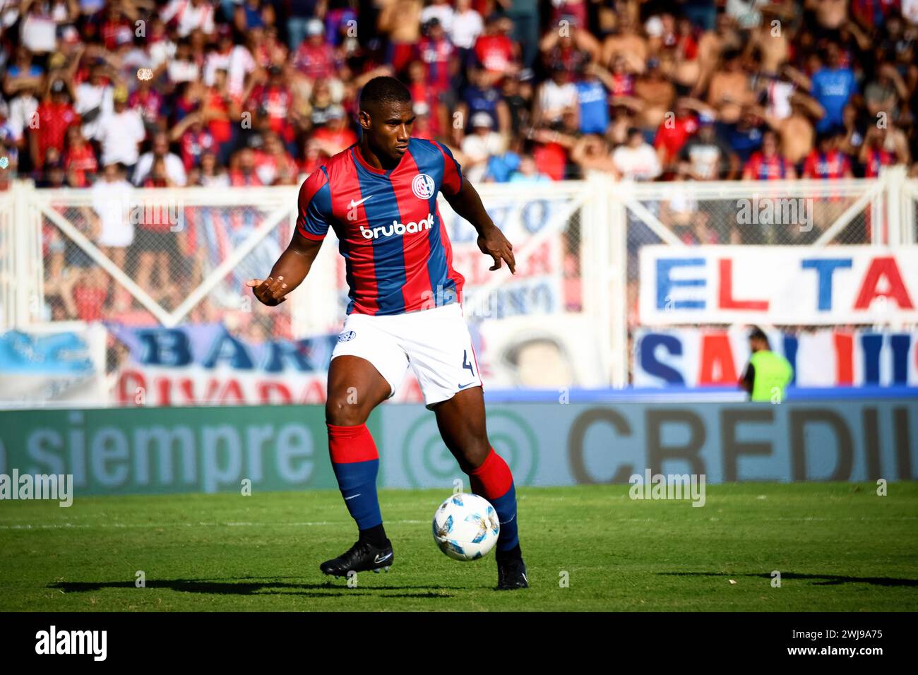 Buenos Aires, Argentina. 13th Feb, 2024. Jhohan Romana of San Lorenzo ...