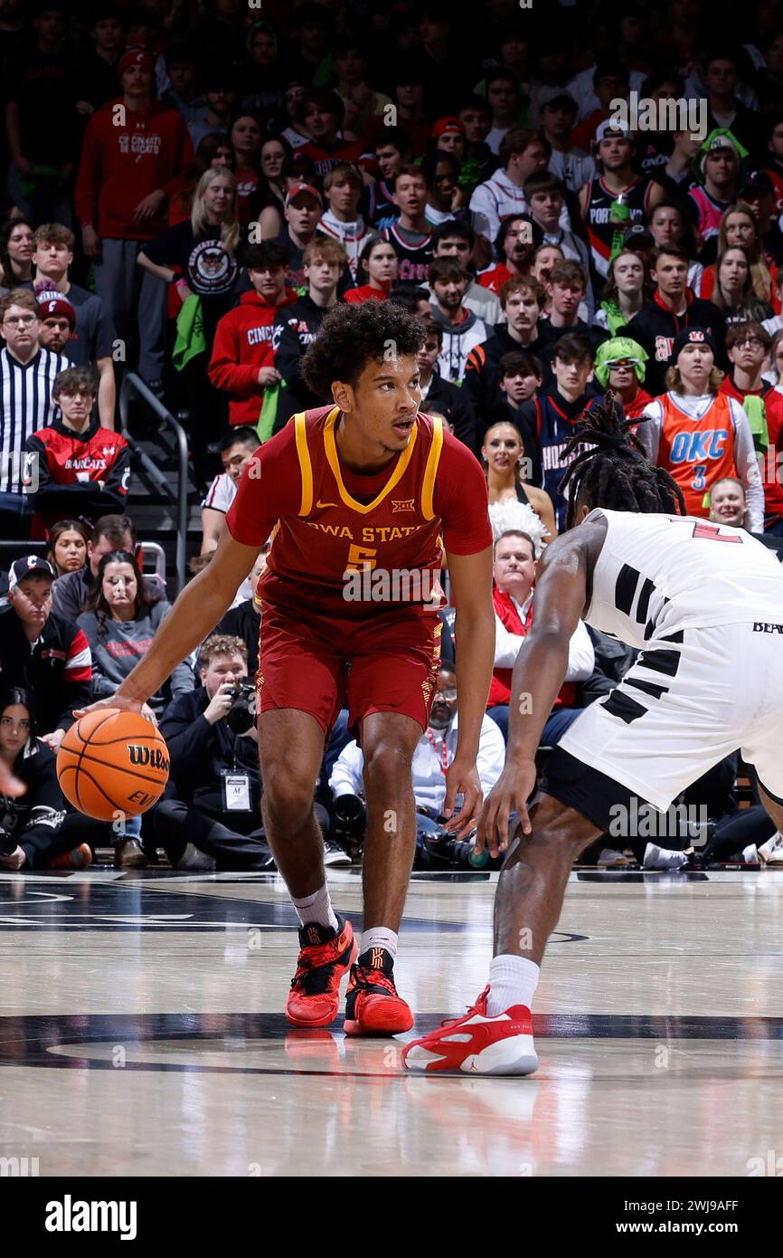CINCINNATI, OH - FEBRUARY 13: Iowa State Cyclones guard Curtis Jones (5 ...