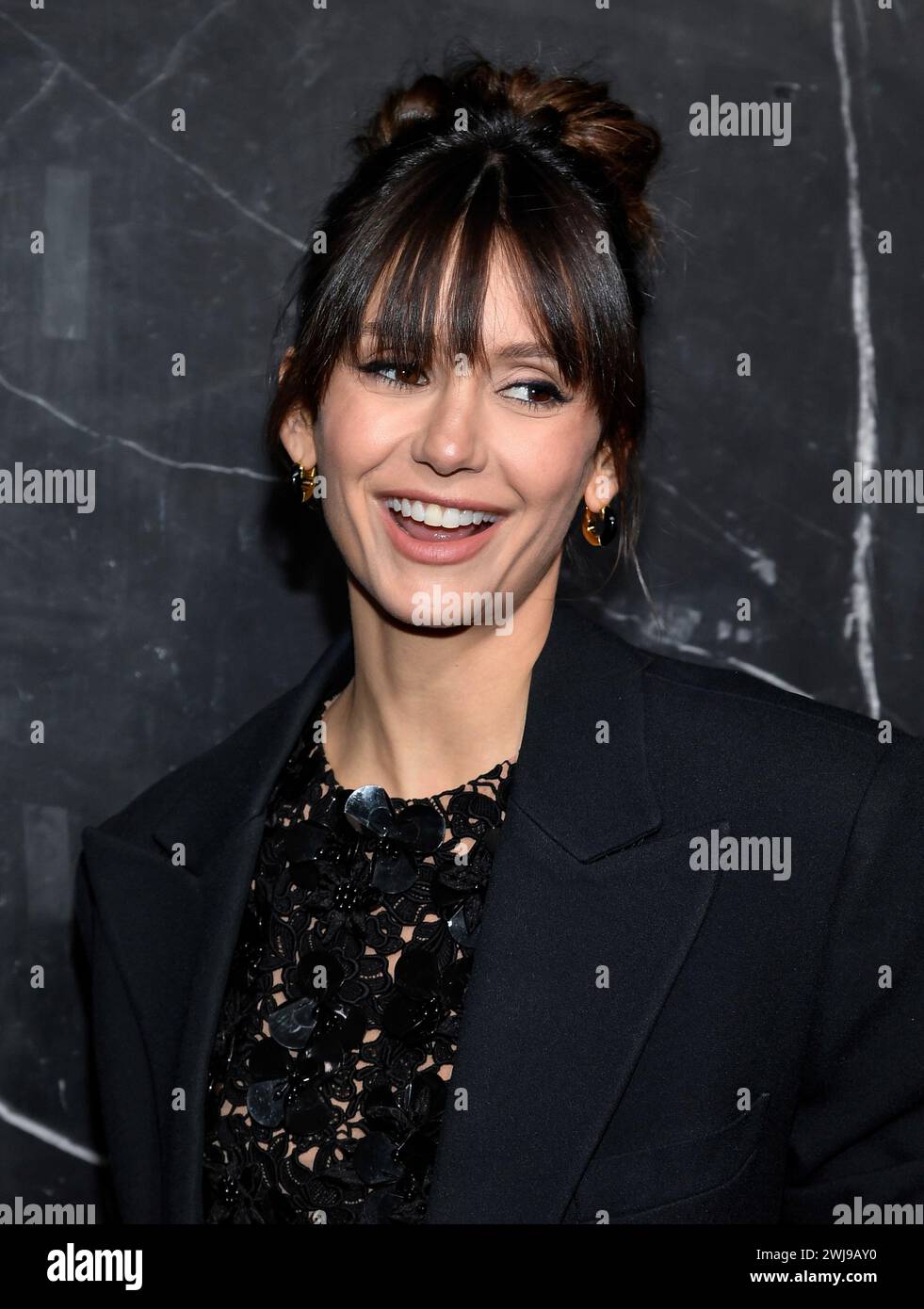 Nina Dobrev arrives for the Michael Kors Fall/Winter 2024 fashion show ...