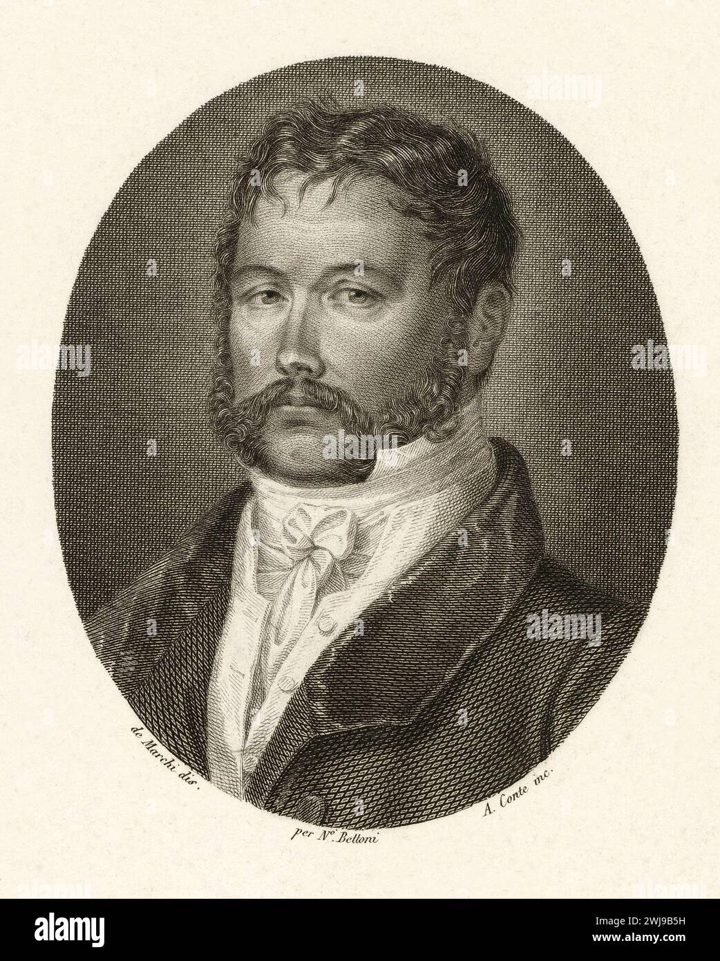 1820 ca , ITALY : The celebrated italian GIOVANNI BATTISTA BELZONI ...