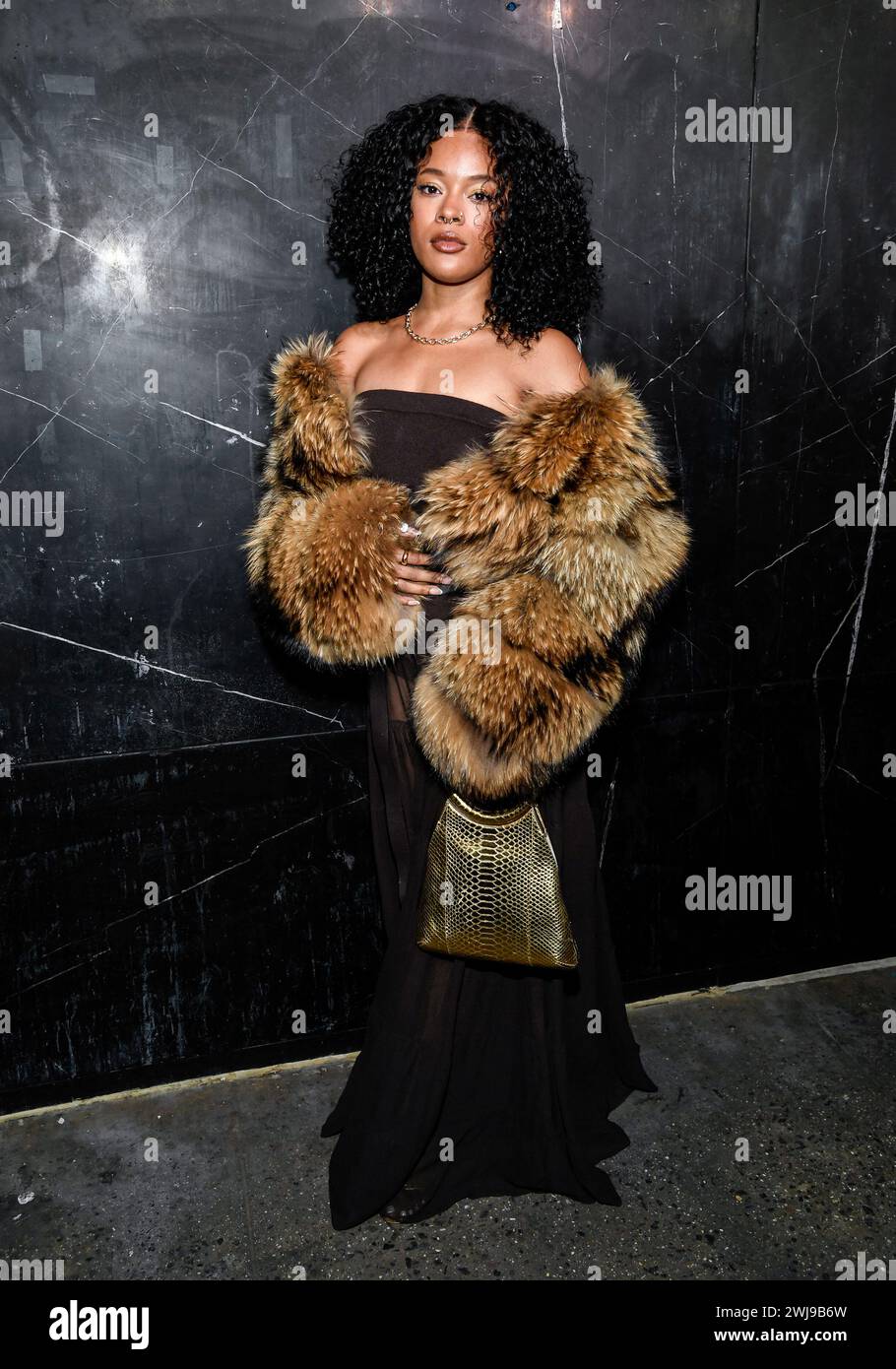 Maleah Joi Moon arrives for the Michael Kors Fall/Winter 2024 fashion ...