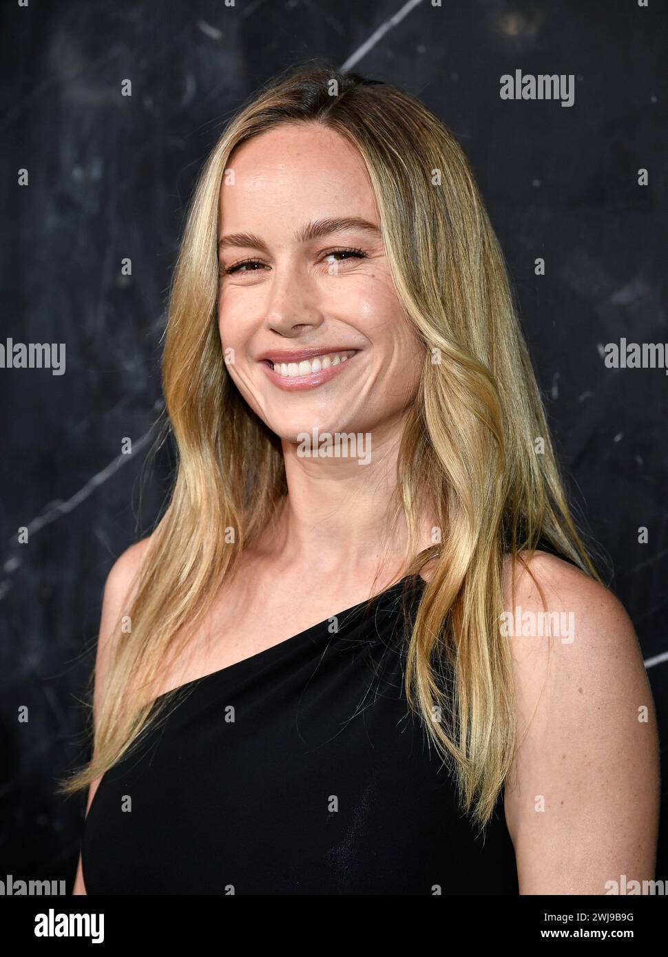 Brie Larson arrives for the Michael Kors Fall/Winter 2024 fashion show ...