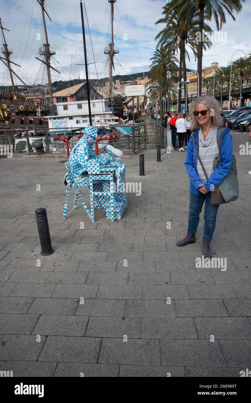 Genoa italy statue hi-res stock photography and images - Alamy