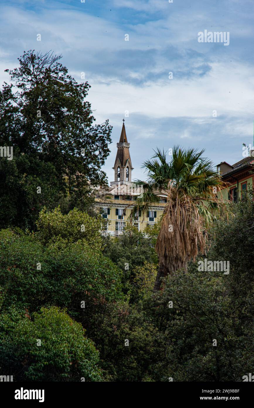 Genoa church tower hi-res stock photography and images - Alamy