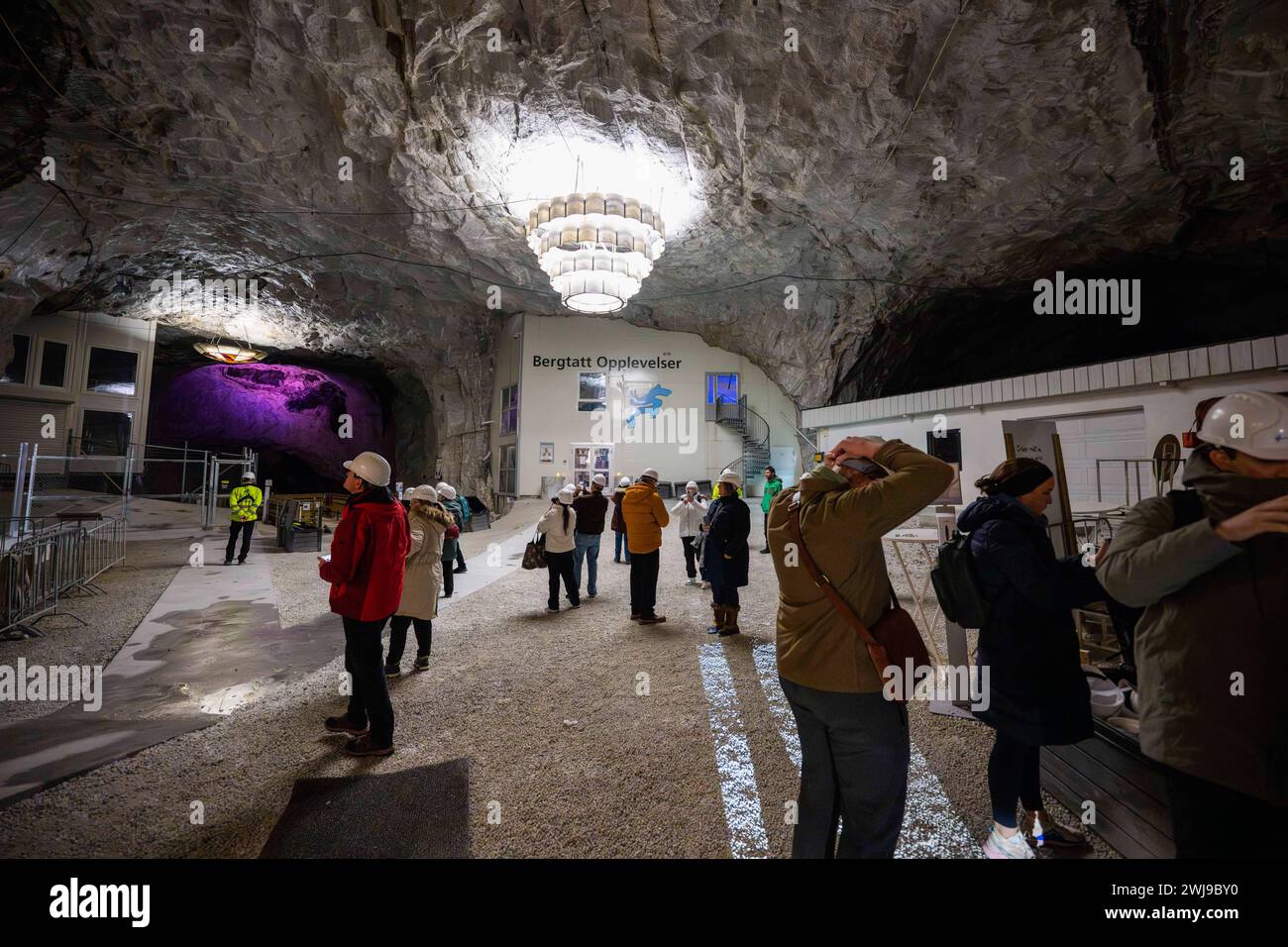 January 30, 2024, Eide, MÃ¸Re Og Romsdal, Norway: Several visitors walk ...