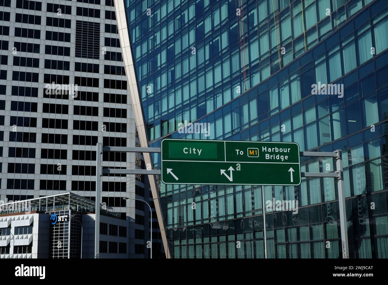 Abstract patterns of windows, glass and steel, W Hotel, Darling Harbour ...