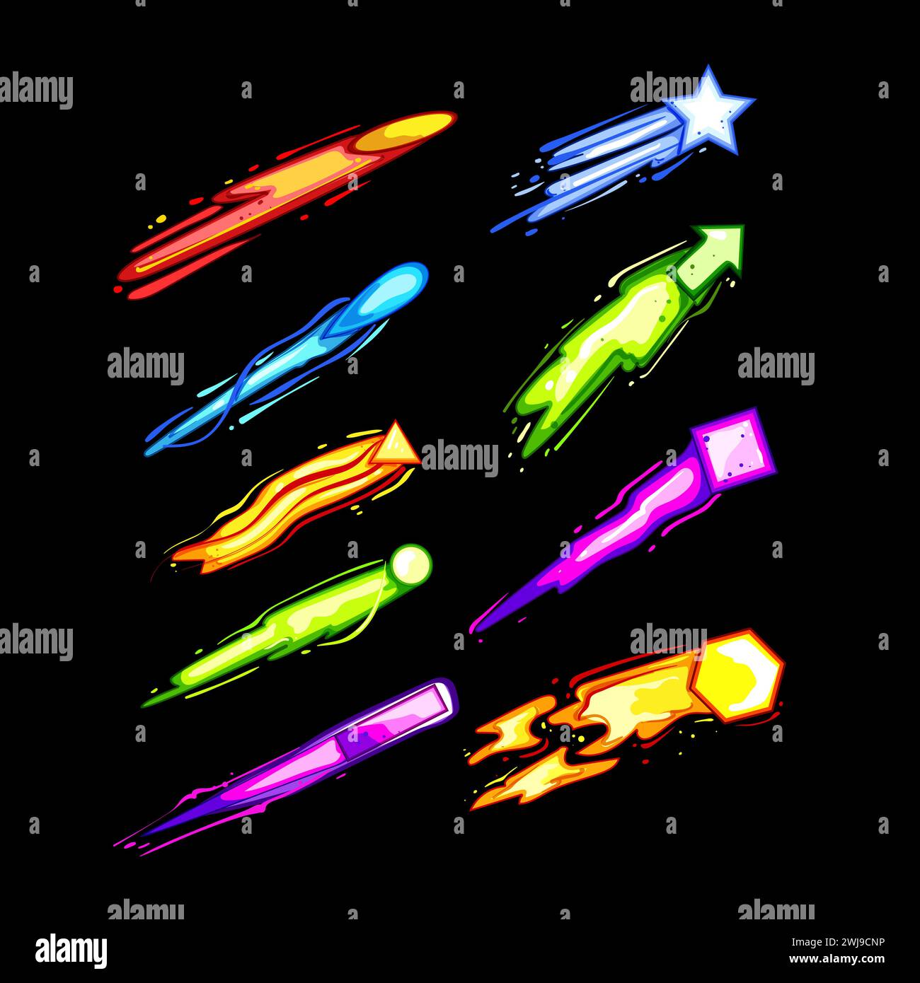 Sprite lightning Stock Vector Images - Alamy