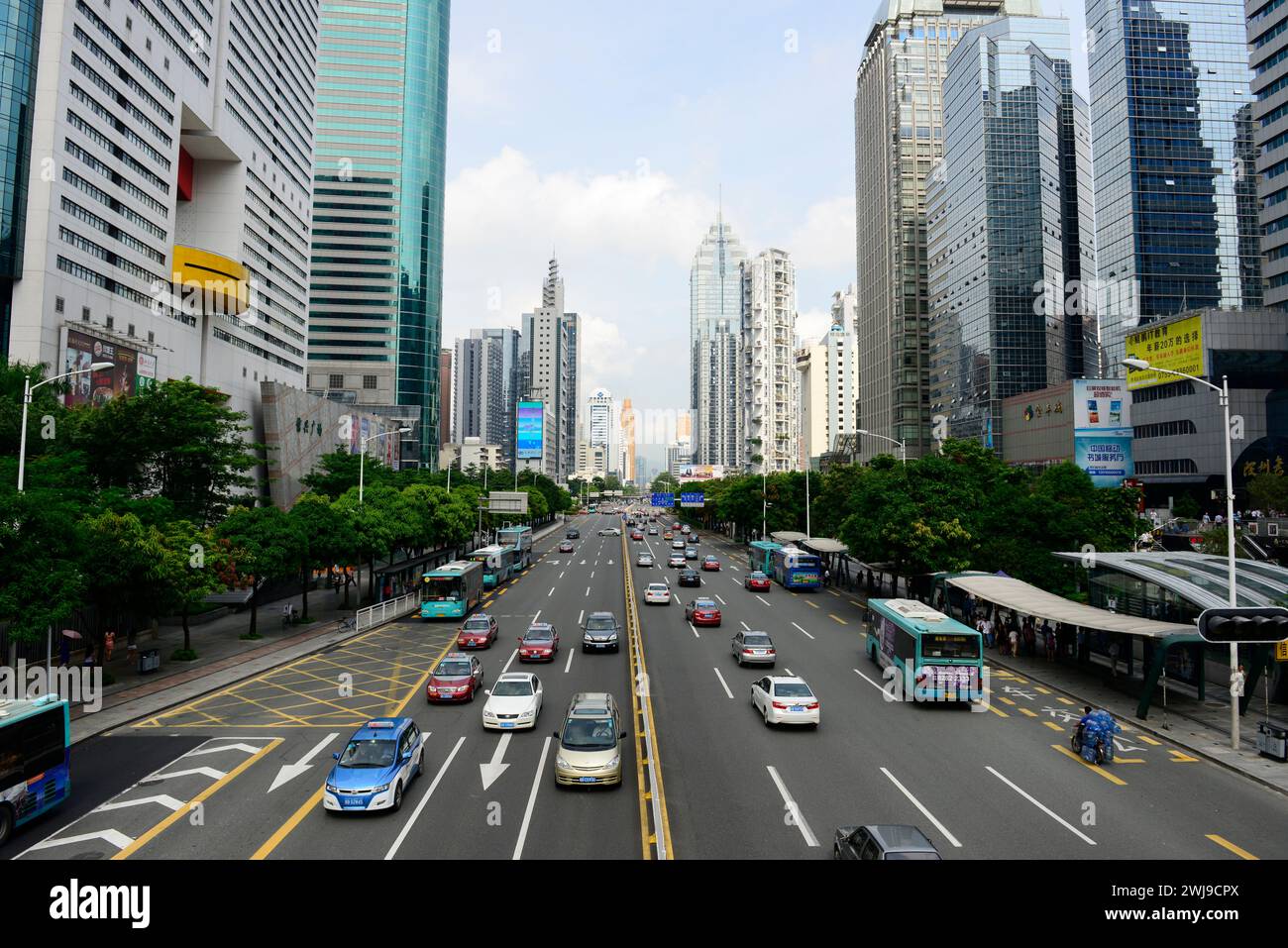 Modern skyline in Shenzhen, China Stock Photo - Alamy