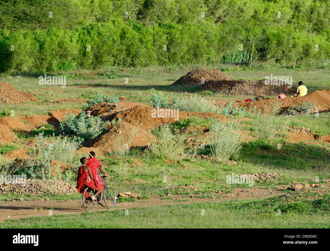 Maasai men in the Arusha region in northern Tanzania Stock Photo - Alamy