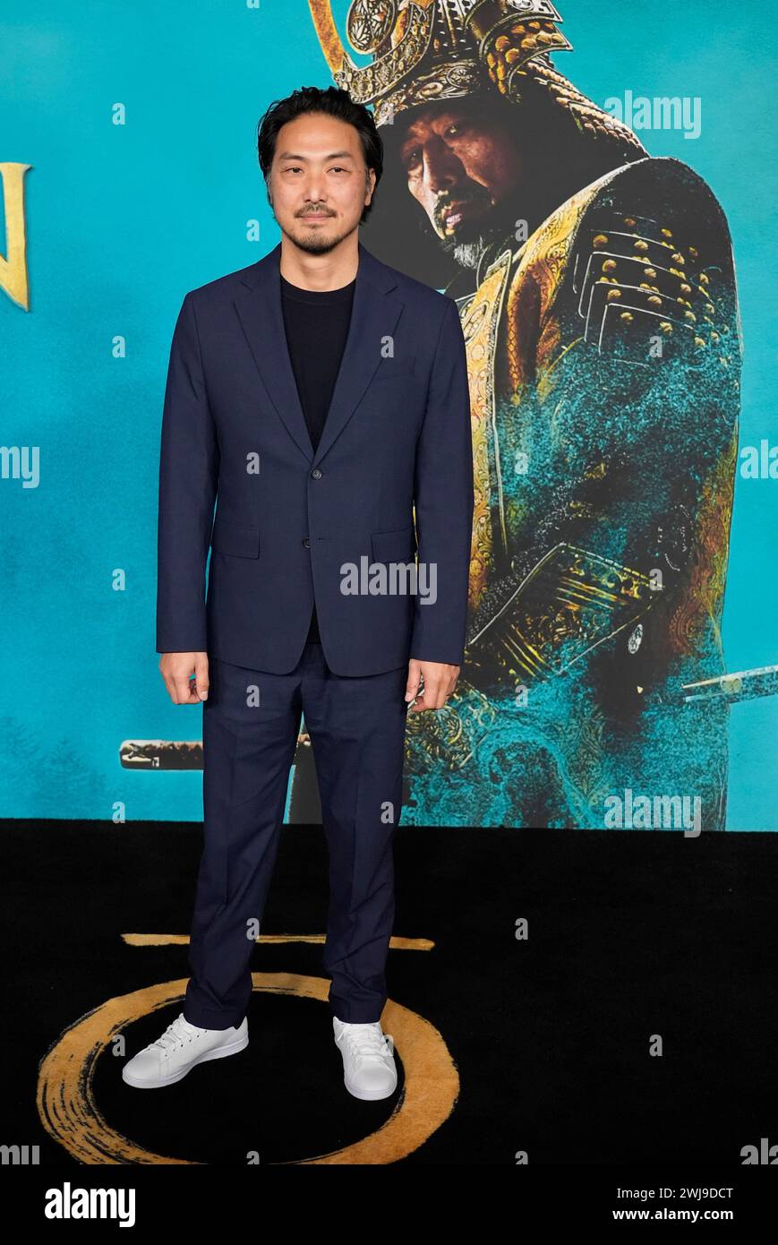 Takehiro Hira, a cast member in "Shogun," poses at the premiere of the ...