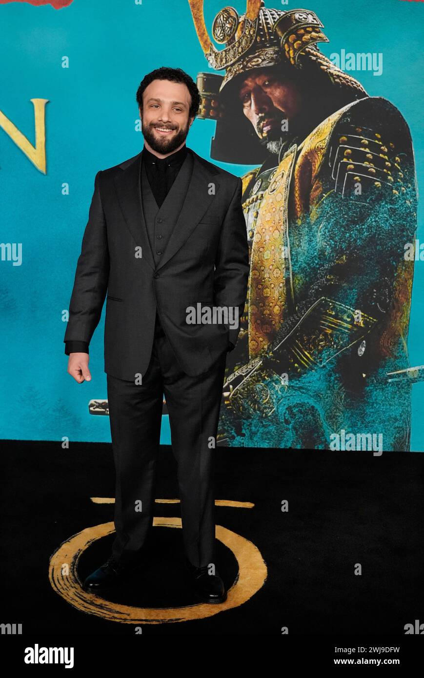 Cosmo Jarvis, a cast member in "Shogun," poses at the premiere of the ...