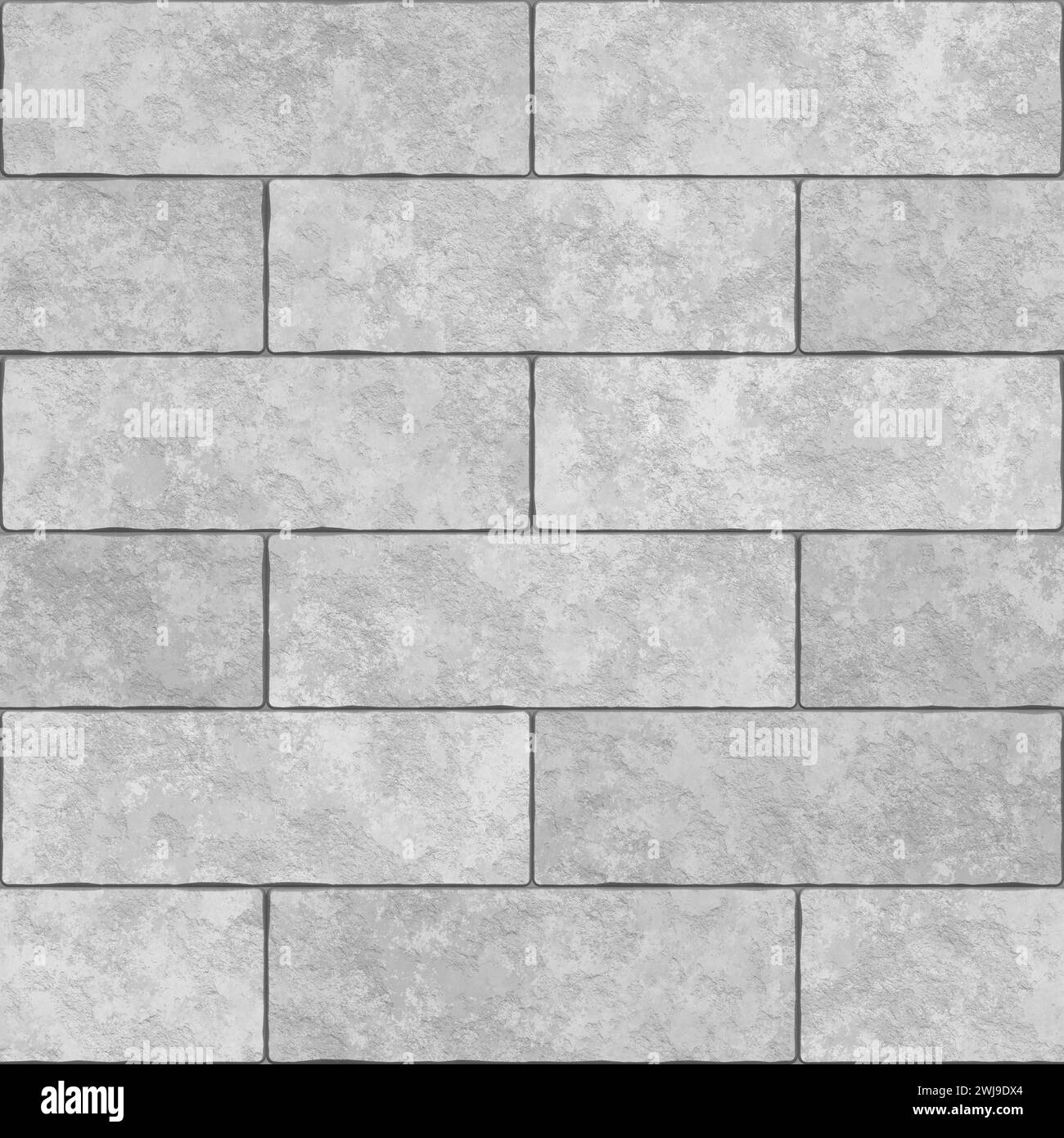 Grunge detailed brick seamless pattern of reddish pink color, 3D ...