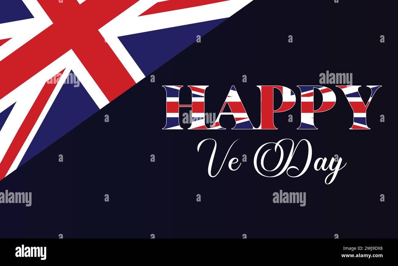 Happy Ve Day Text With Flag And Blue Radient Background Design Stock ... Happy Ve Day Text With Flag And Blue Radient Background Design Stock ...