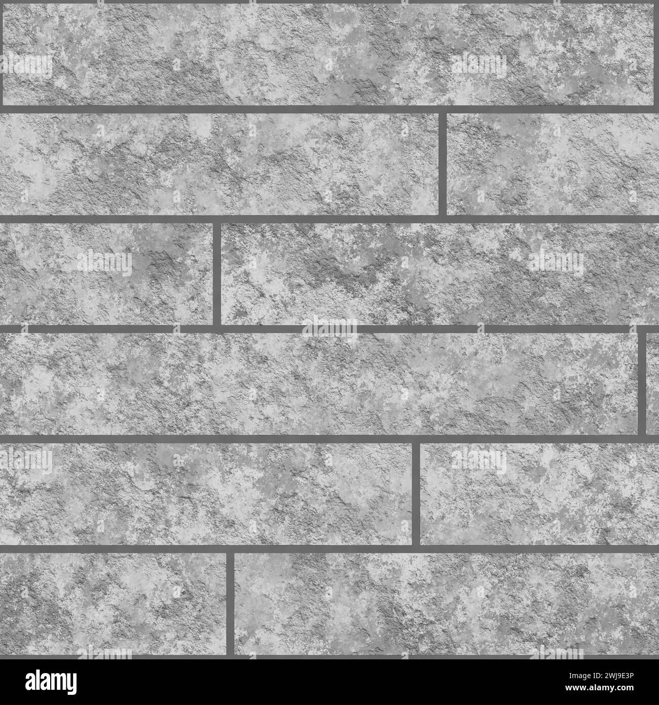 Grunge detailed brick seamless pattern of reddish pink color, 3D ...