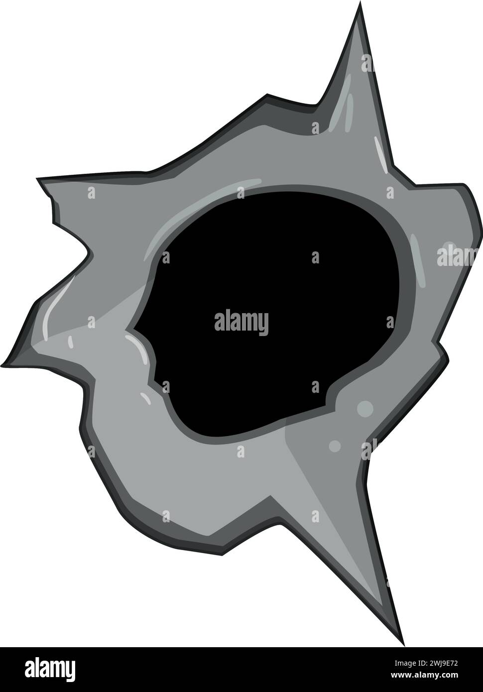 war bullet hole cartoon vector illustration Stock Vector Image & Art ...