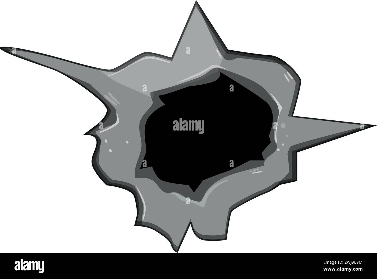 texture bullet hole cartoon vector illustration Stock Vector Image ...