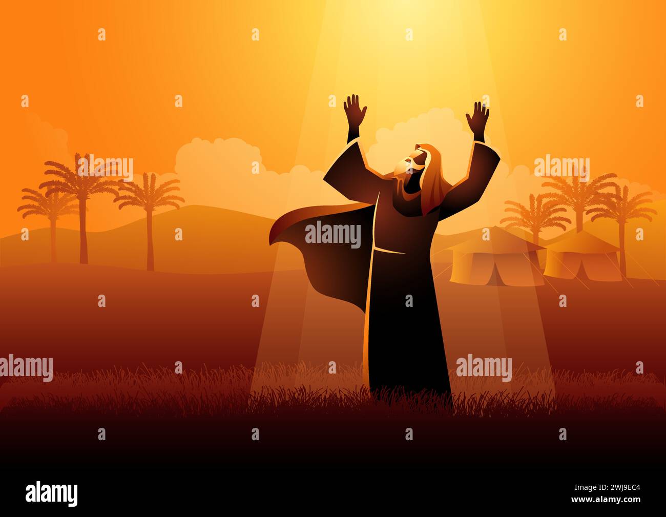 Abraham prophet Stock Vector Images - Alamy