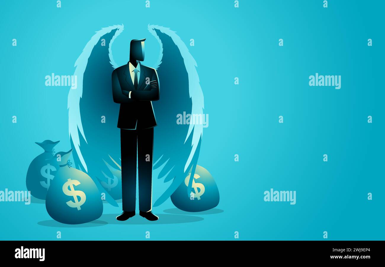 Angel investor illustration hi-res stock photography and images - Alamy