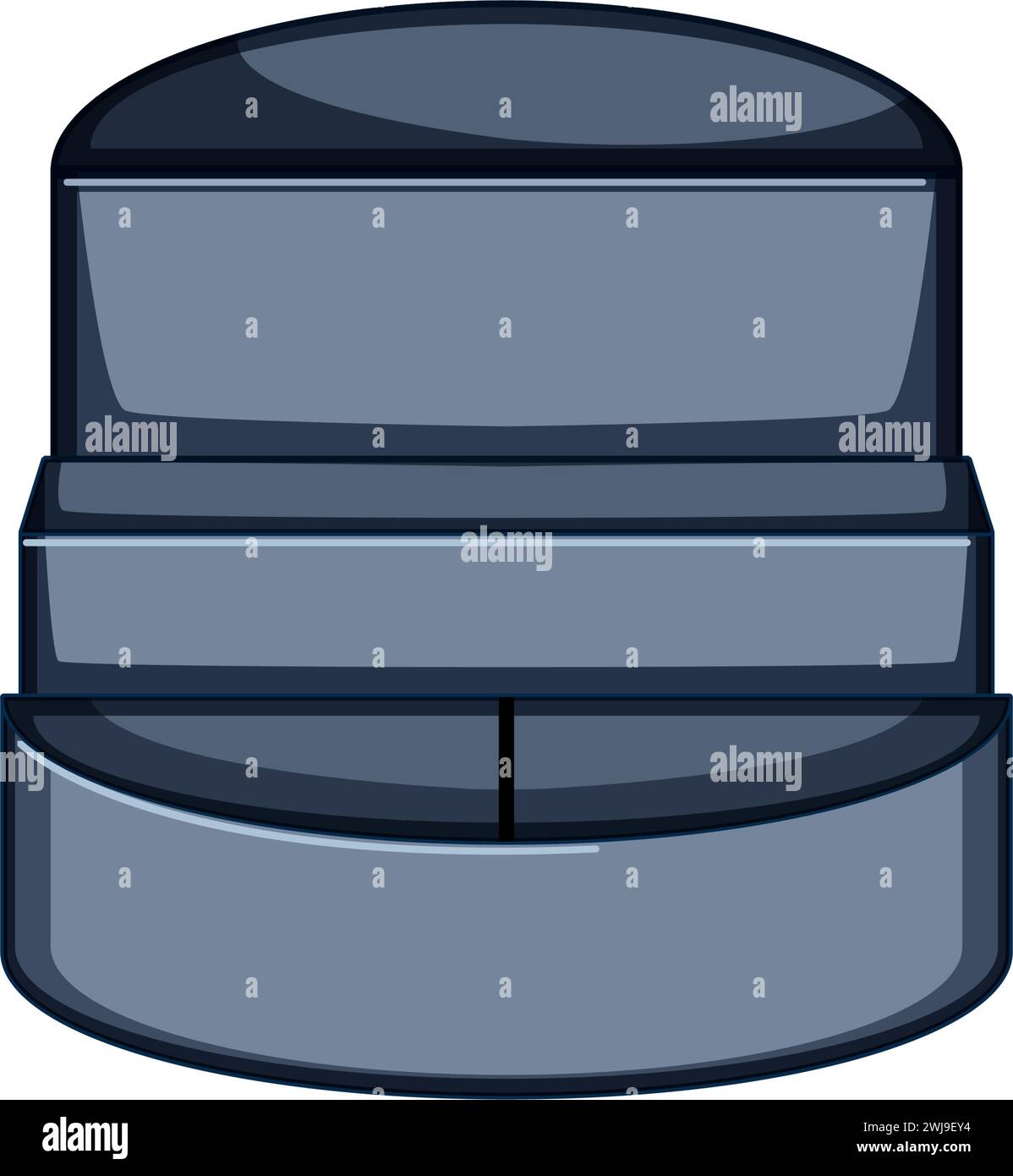 stand desk organizer cartoon vector illustration Stock Vector Image ...