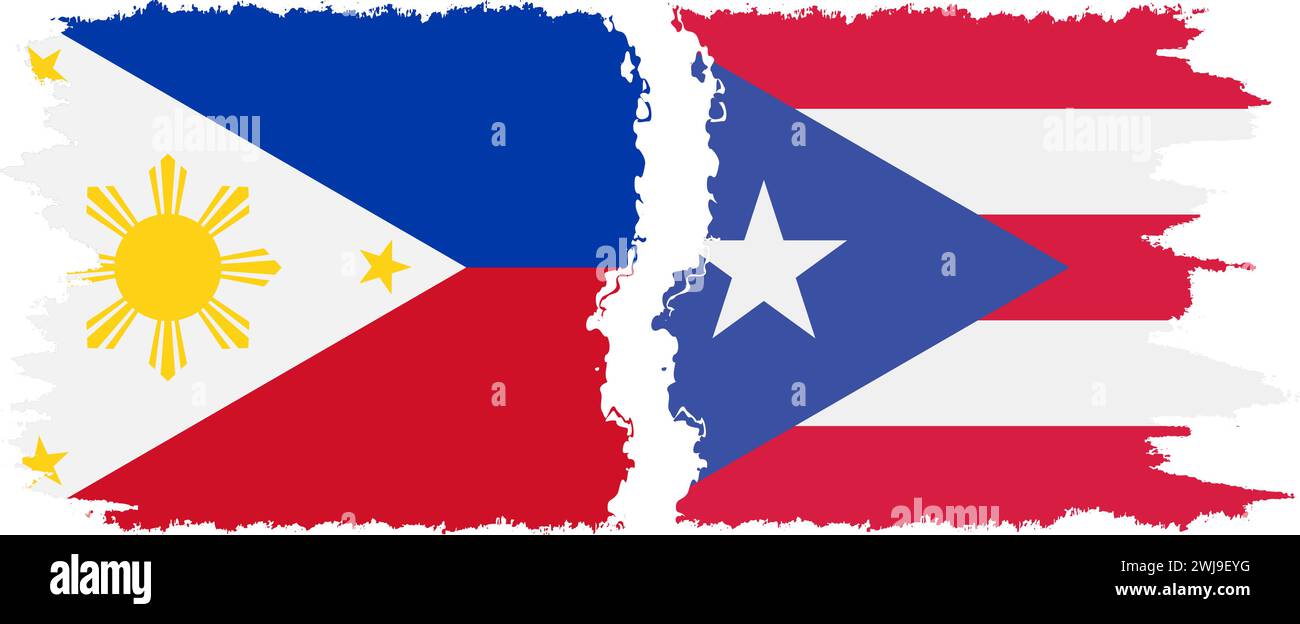 Philippines puerto rico flag Stock Vector Images - Alamy