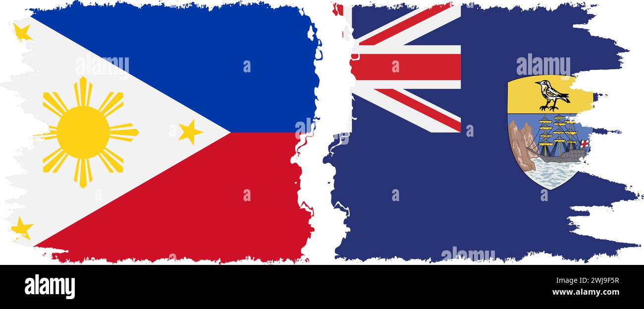 Philippines saint helena flag Stock Vector Images - Alamy