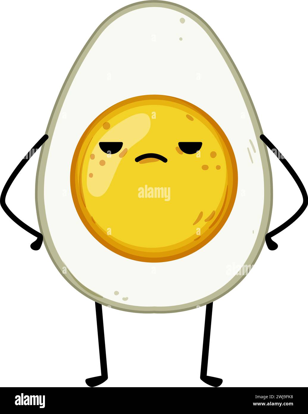 fun egg character cartoon vector illustration Stock Vector Image & Art ...