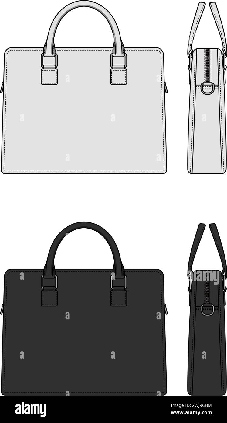 Business bag , briefcase vector template illustration set Stock Vector Image & Art - Alamy