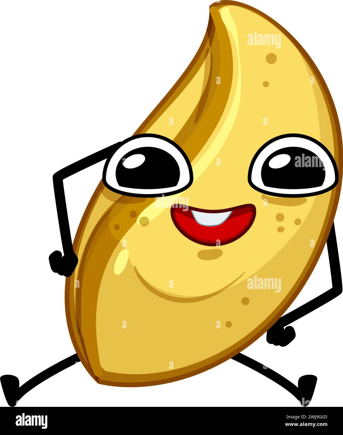 funny pasta character cartoon vector illustration Stock Vector Image ...