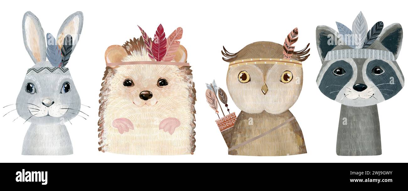 Boho bunny Cut Out Stock Images & Pictures - Alamy