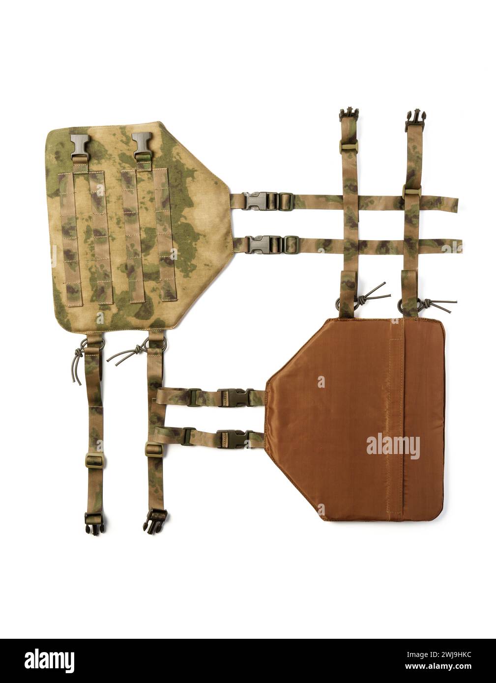Camouflage bulletproof vest isolated on white background Stock Photo ...