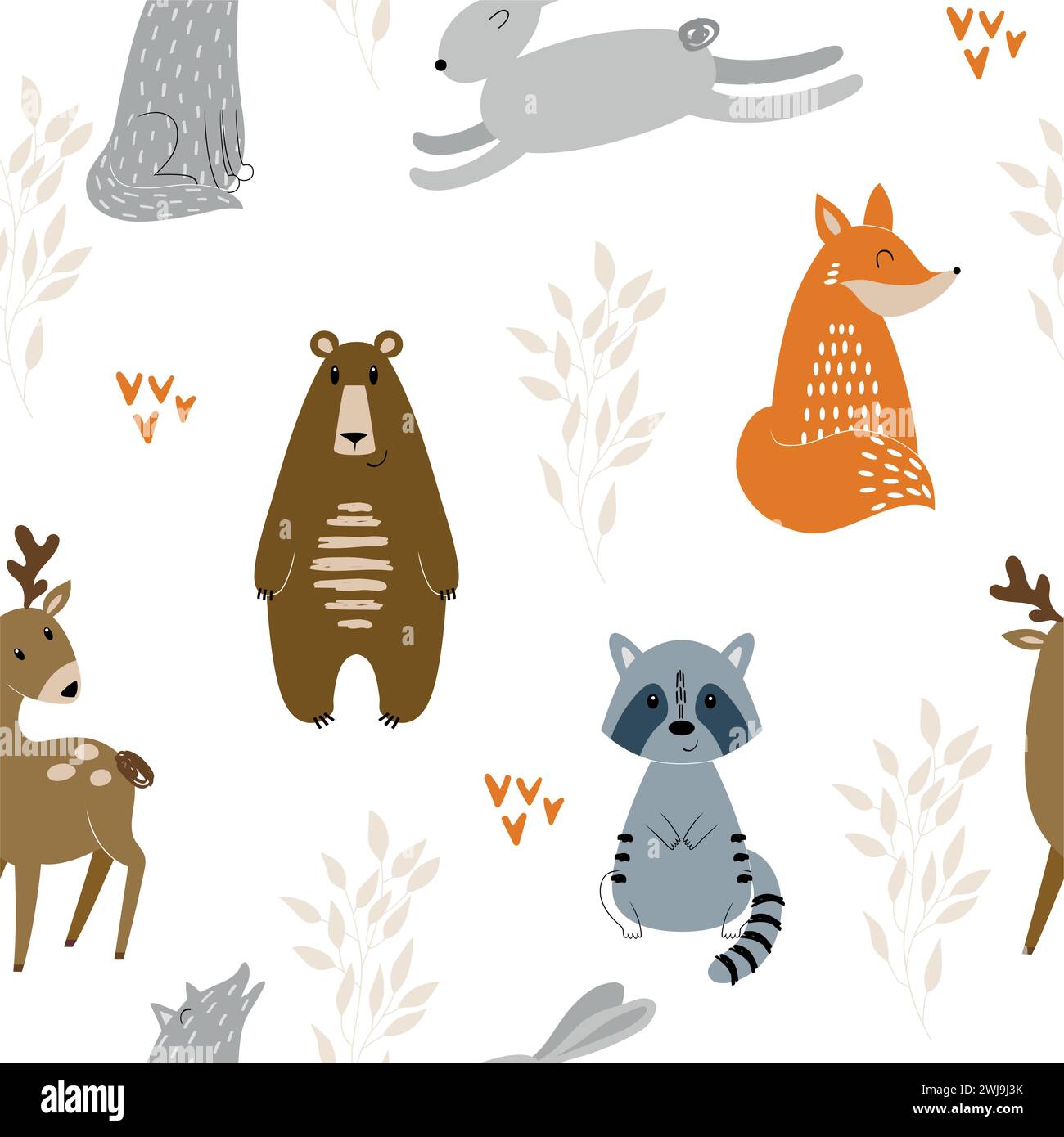 Forest seamless pattern Stock Vector Image & Art - Alamy