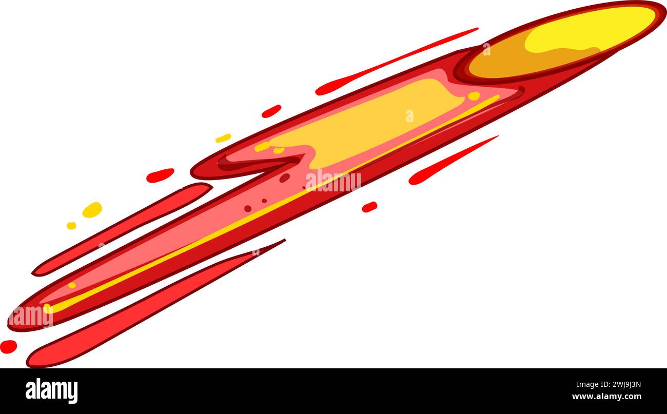 laser projectile game cartoon vector illustration Stock Vector Image ...