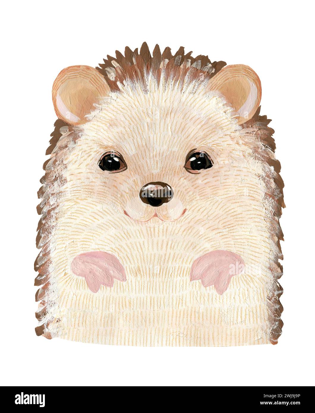 Watercolor hedgehog portrait Stock Photo - Alamy