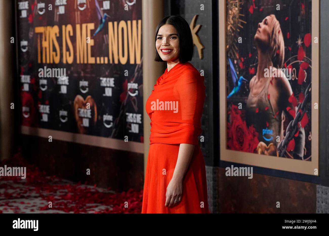 America Ferrera arrives at the premiere of "This Is Me... Now: A Love ...