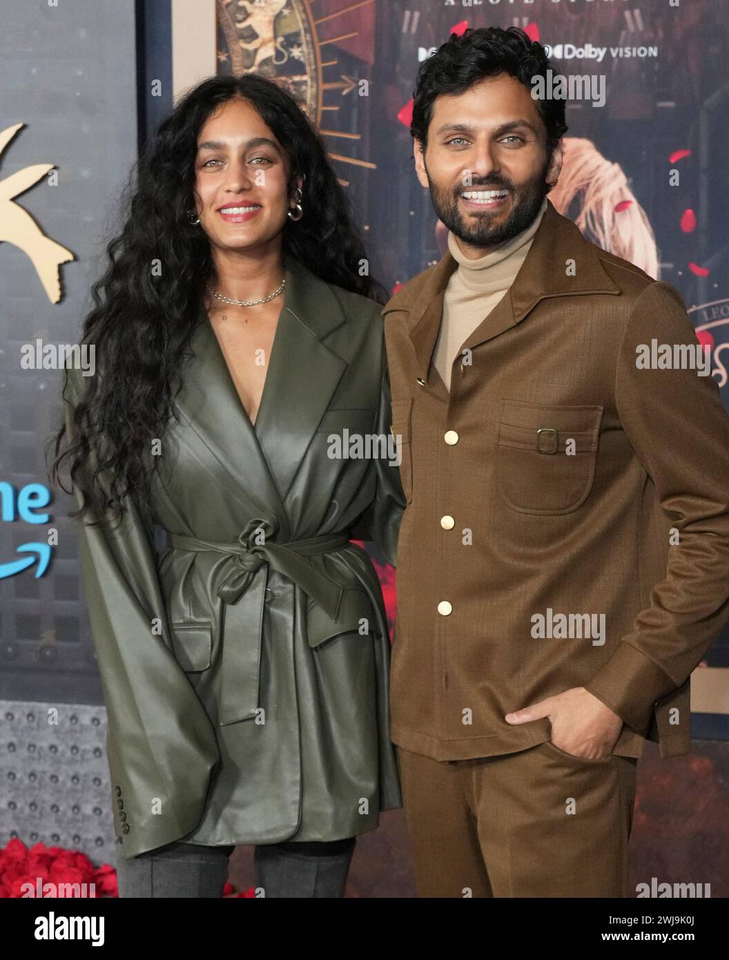 Radhi Devlukia-Shetty, left, and Jay Shetty arrive at the premiere of ...