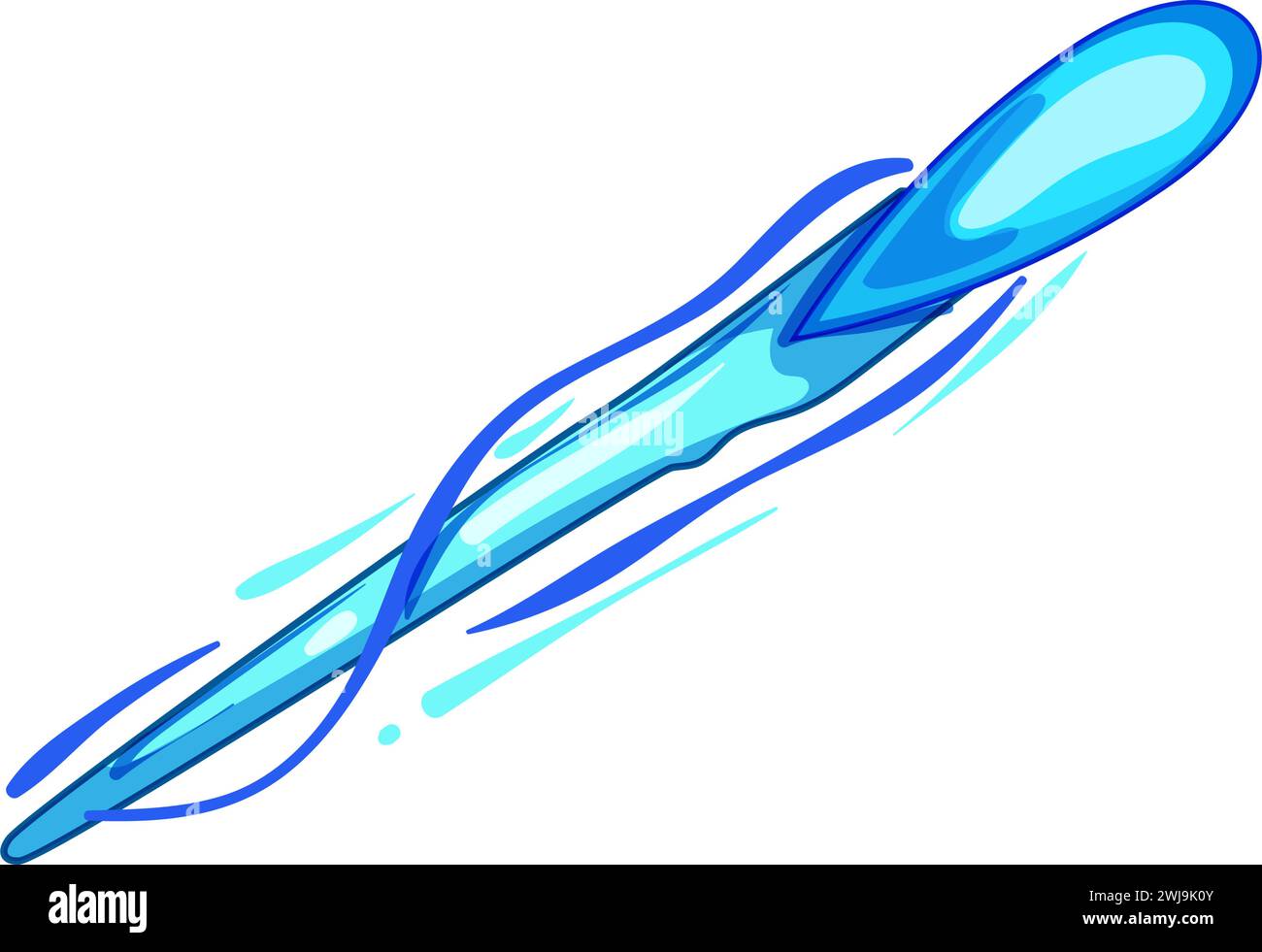 blaster projectile game cartoon vector illustration Stock Vector Image ...