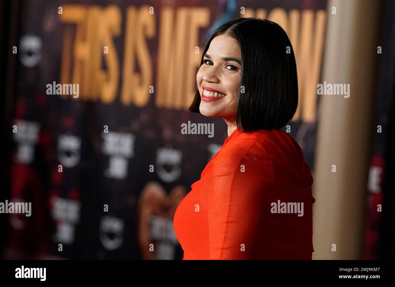 America Ferrera arrives at the premiere of "This Is Me... Now: A Love ...