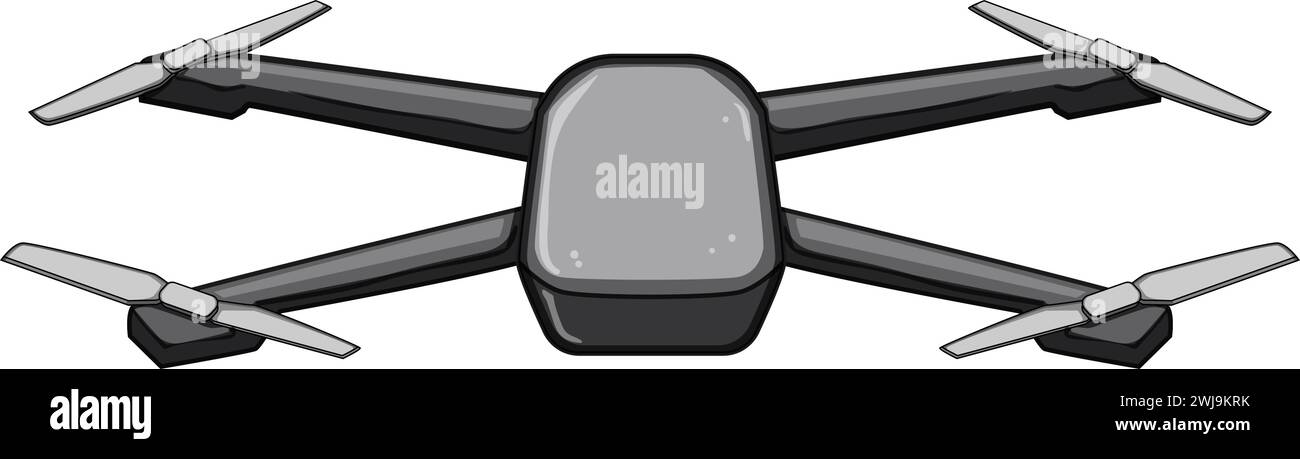 mavic quadcopter cartoon vector illustration Stock Vector Image & Art ...