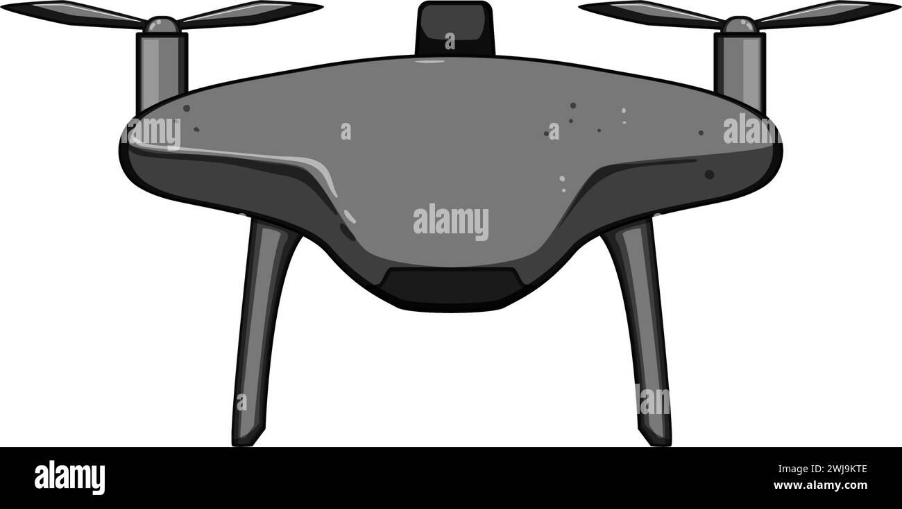 technology quadcopter cartoon vector illustration Stock Vector Image ...