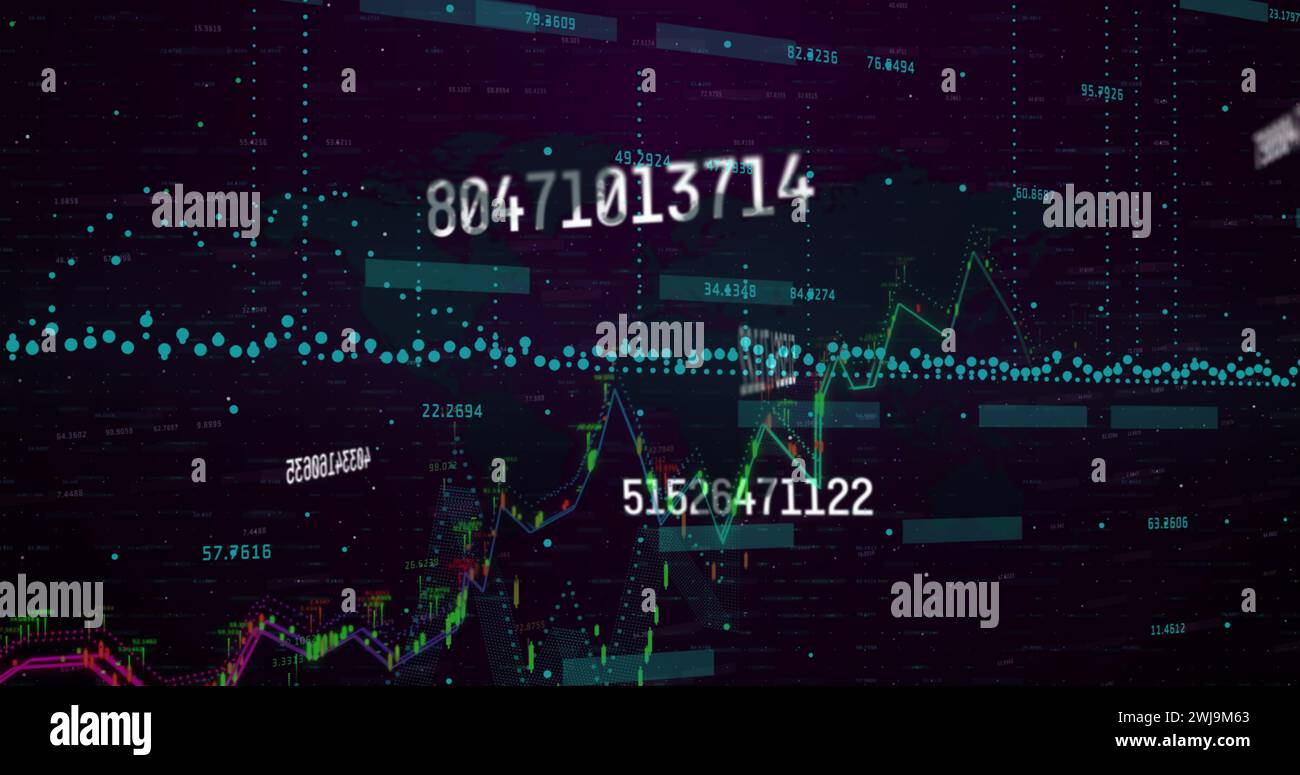 Animation numbers changing data processing hi-res stock photography and images - Alamy