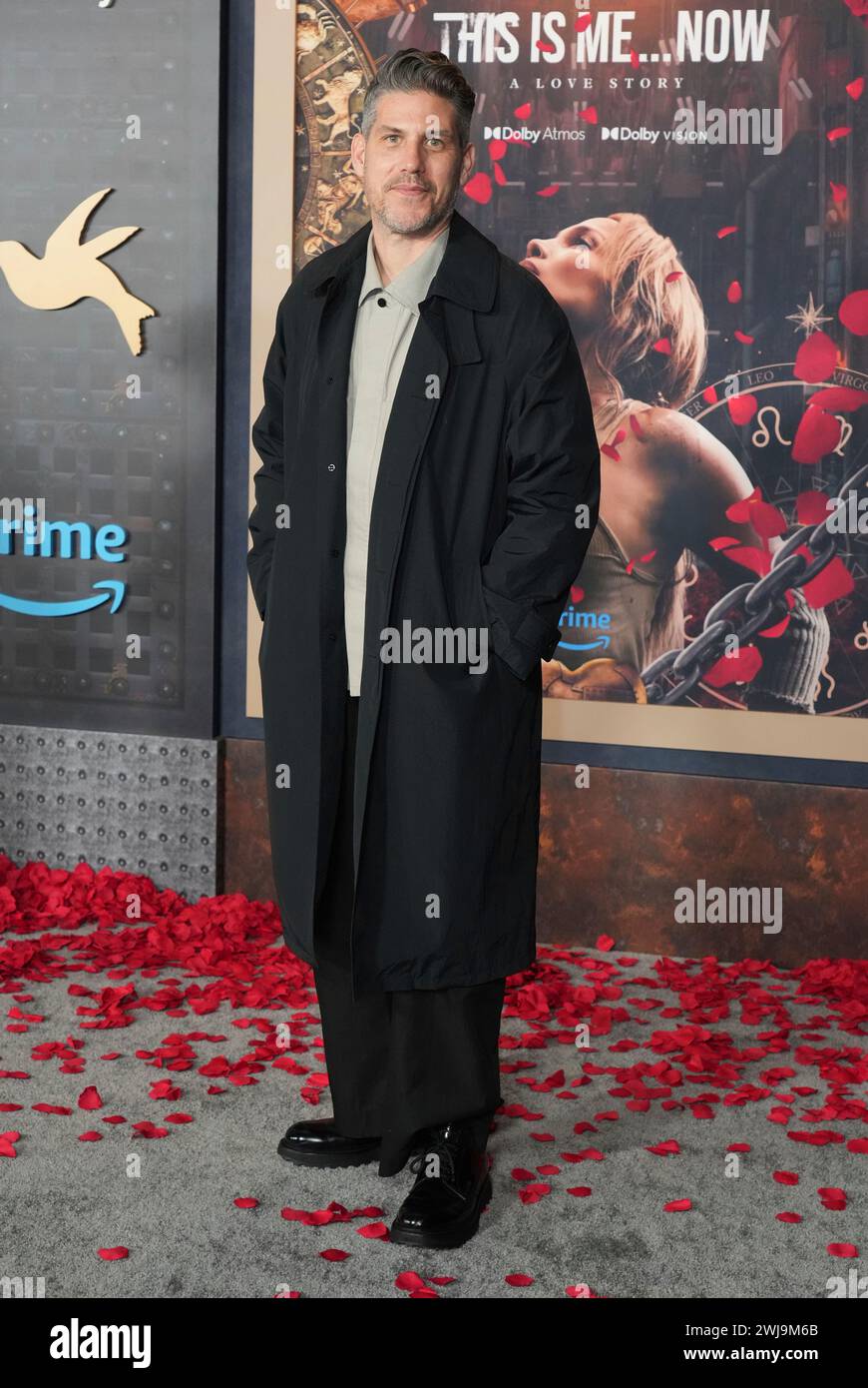 Jason Bergh arrives at the premiere of "This Is Me... Now: A Love Story" on Tuesday, Feb. 13 ...