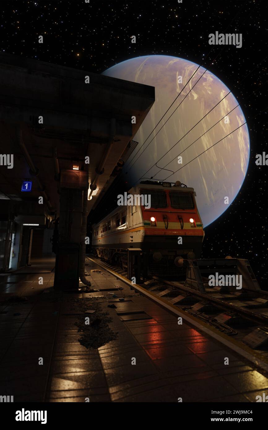 3d building dark earth hi-res stock photography and images - Alamy