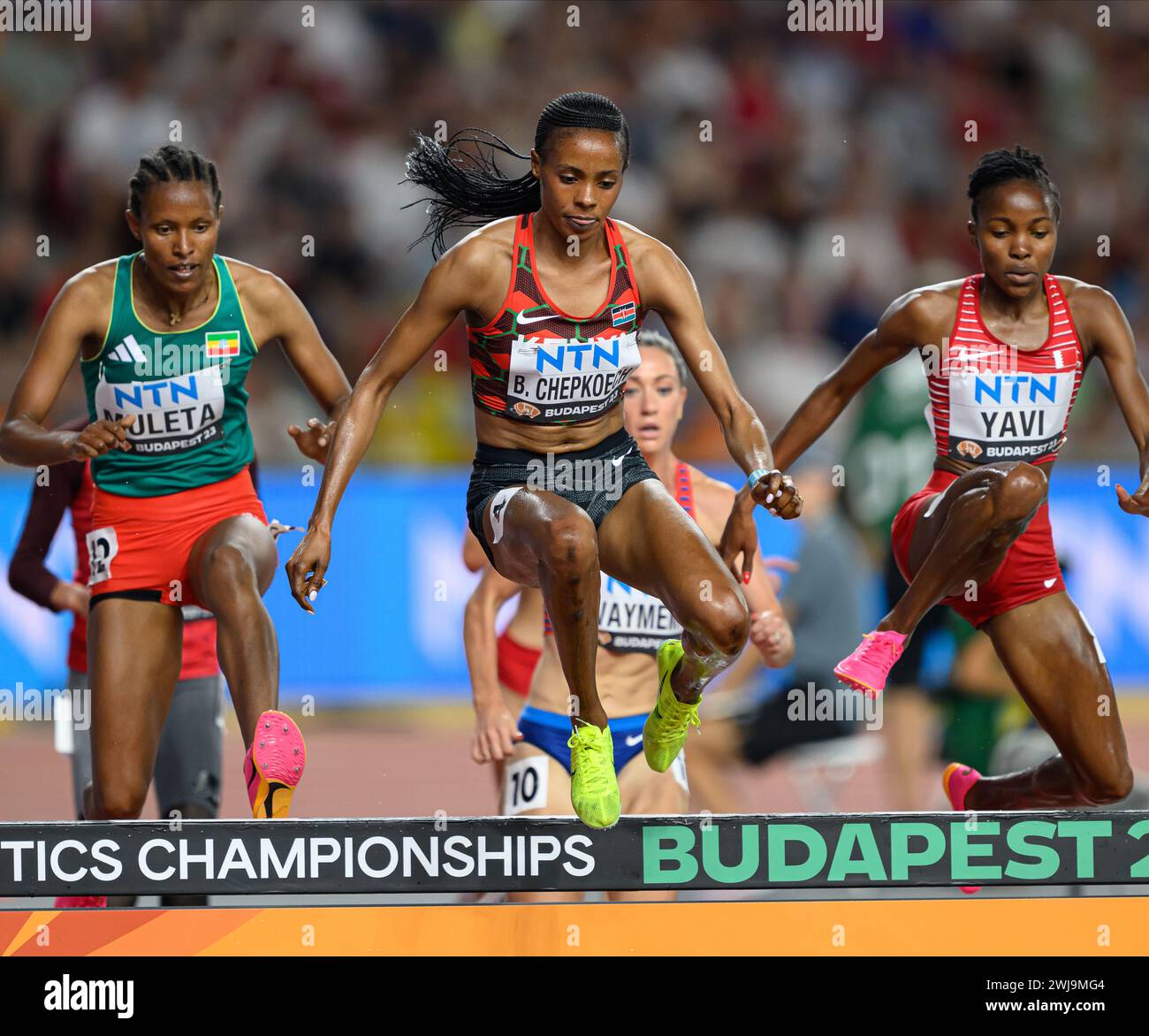 Beatrice CHEPKOECH participating in the 3000 METRES STEEPLECHASE at the World Athletics ...