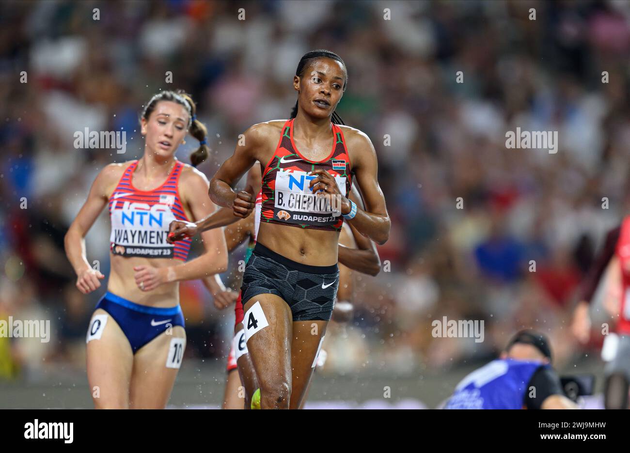 Beatrice CHEPKOECH participating in the 3000 METRES STEEPLECHASE at the World Athletics ...